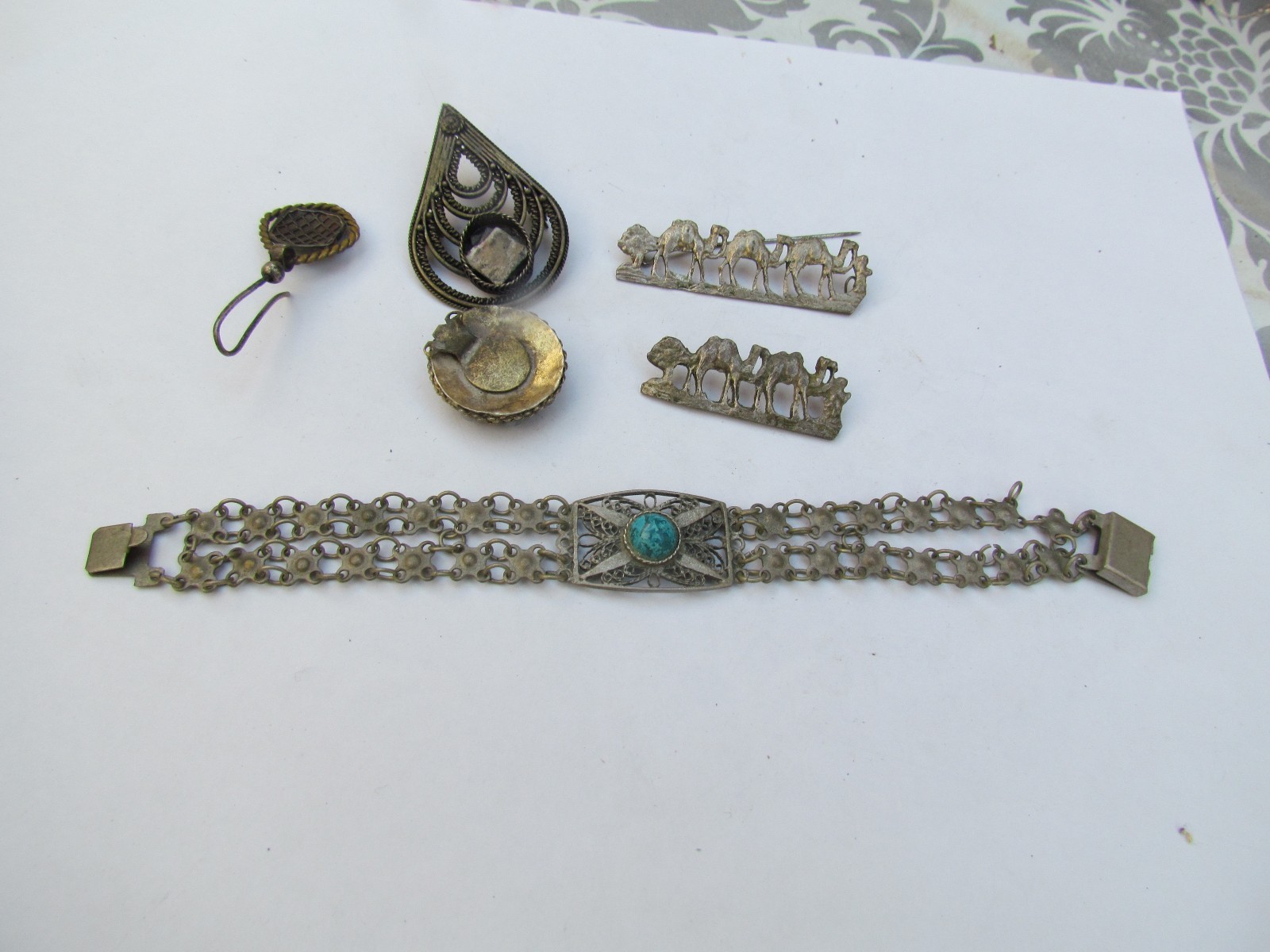 Vintage 925 Silver jewelry lot from israel 50's,Judaica jewelry ...