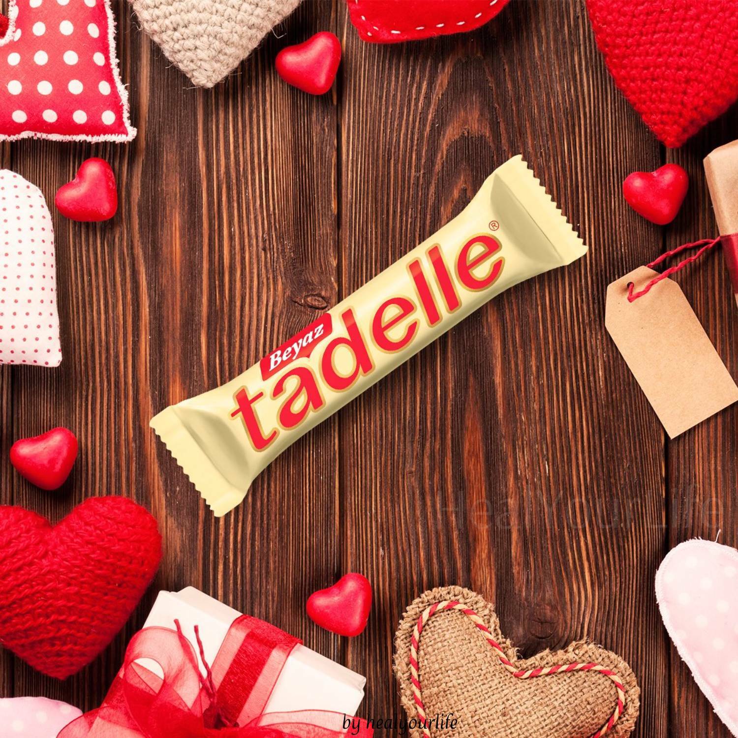TADELLE Hazelnut Bar Covered with Milk Chocolate FRESH PRODUCT 20 X ...