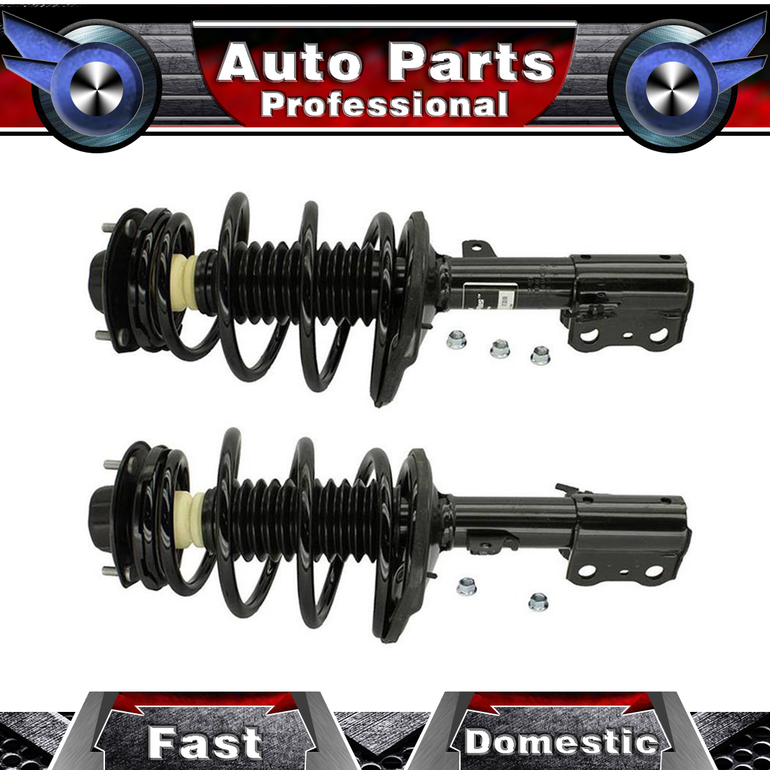 2 KYB Left+Right Front Struts Shocks Coil Springs Dampers for Toyota ...