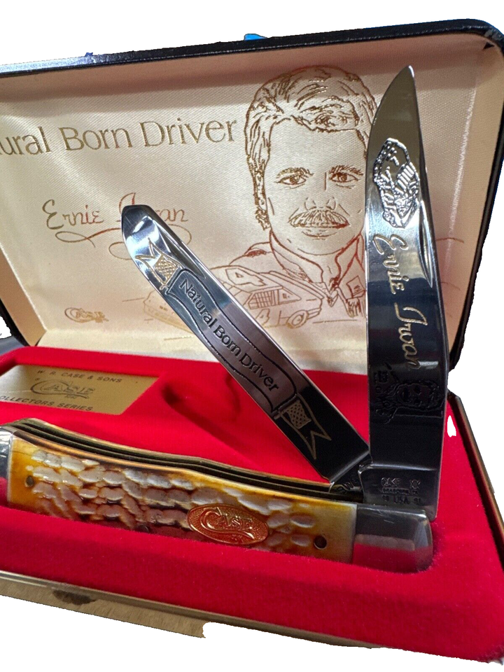 Case XX 1991 nascar limited Edition Ernie Irvan trapper knife natural ...