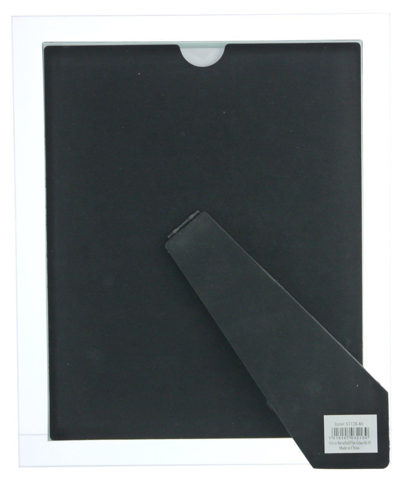 Sixtrees Flat Bevelled Glass 10 x 8 inch Photo Frame with silver ...