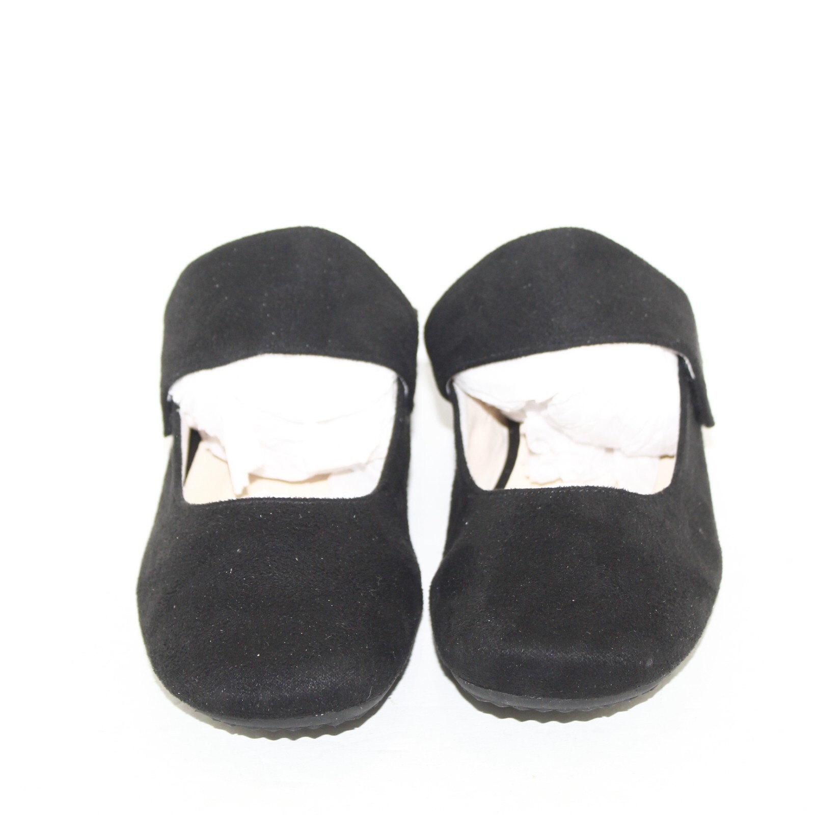 ASHRO womens Mule dress shoes size 8 M black faux suede upper hook ...