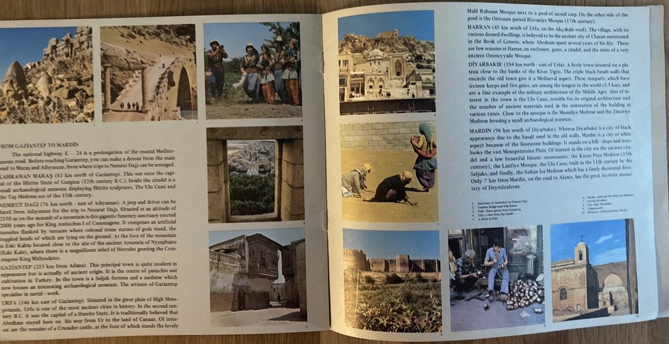 1970s EASTERN TURKEY VINTAGE TRAVEL BROCHURE MAP GUIDE ART | eBay