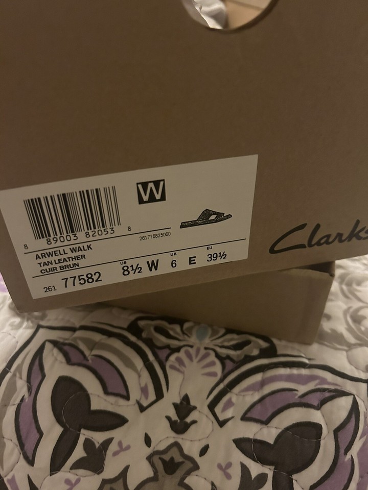 clark sandals 8.5W Arwell Walk Tan Leather | eBay UK