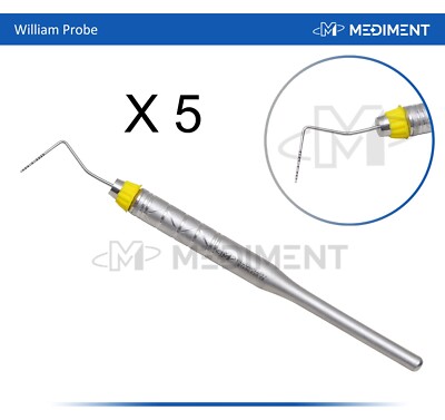 New 5 X Perio Probes Williams Examination Probe Blackote 14W Michigan ...