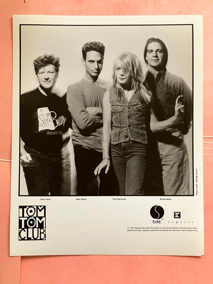 Tom Tom Club , Talking Heads , original vintage press kit headshot ...