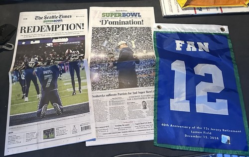 SEATTLE SEAHAWKS SEATTLE TIMES FULL NEWSPAPER 2/9/2026 SUPERBOWL CHAMPS ...