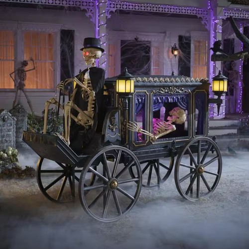 2025 Home Depot Home Accents Holiday 5 ft. Animated LED Hearse ...