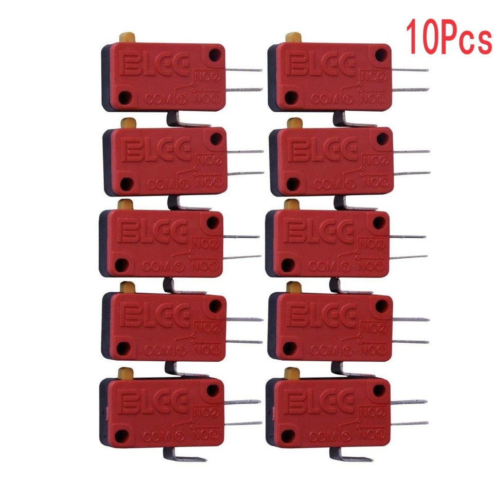 10/20Pcs 3 Pin Microswitch Push Button HAPP Standard For Arcade Mame ...