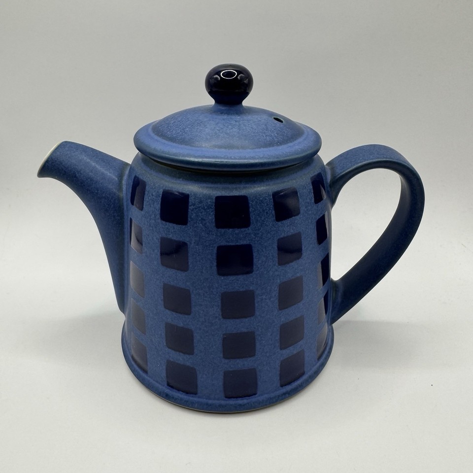 Vintage Retro Blue Denby Small Reflex Blue Teapot & Milk Jug | eBay UK