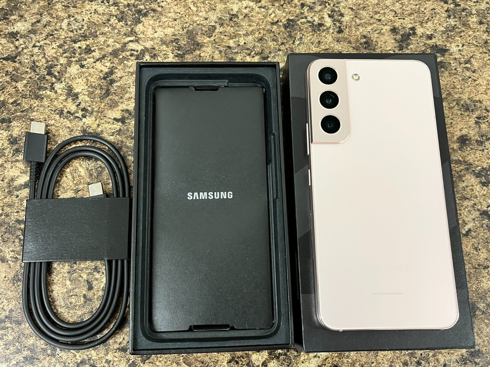 UNLOCKED - Samsung Galaxy S22 5G SM-S901U Phantom Black 128GB ...