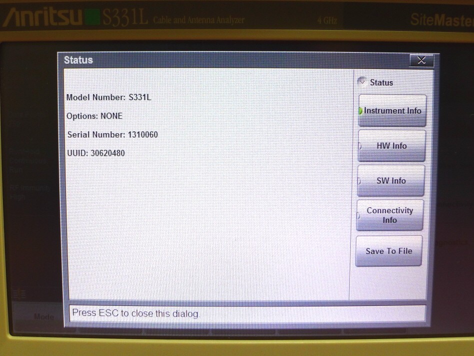 Anritsu S331L 4GHz Sitemaster Cable and Antenna Analyzer | eBay
