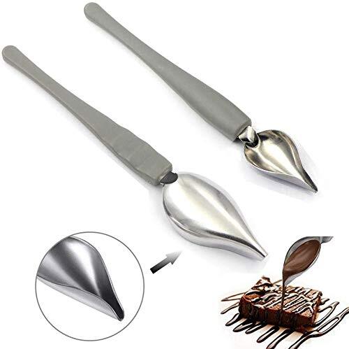 Culinary Precision Drawing Decorating Spoon Set 2Pcs Drizzle ...