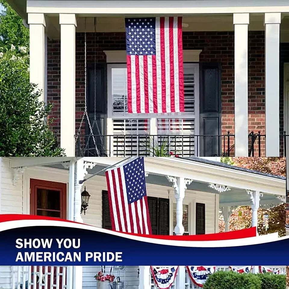 USA Flag 3X5 Outdoor High Wind - All Weather American Flag Made in USA ...