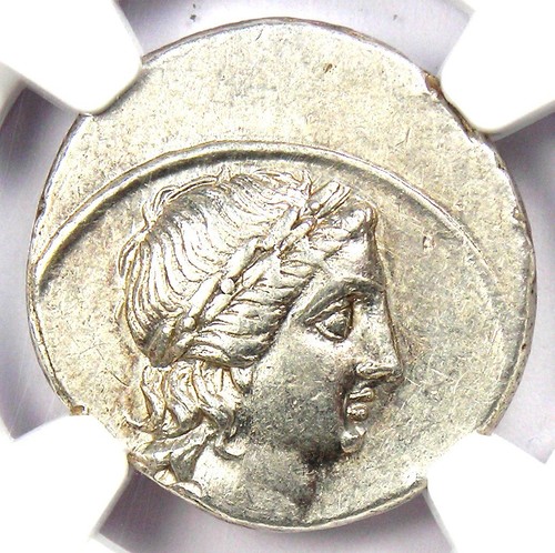 Octavian AR Denarius Silver Augustus Coin 30 BC - Certified NGC Choice ...