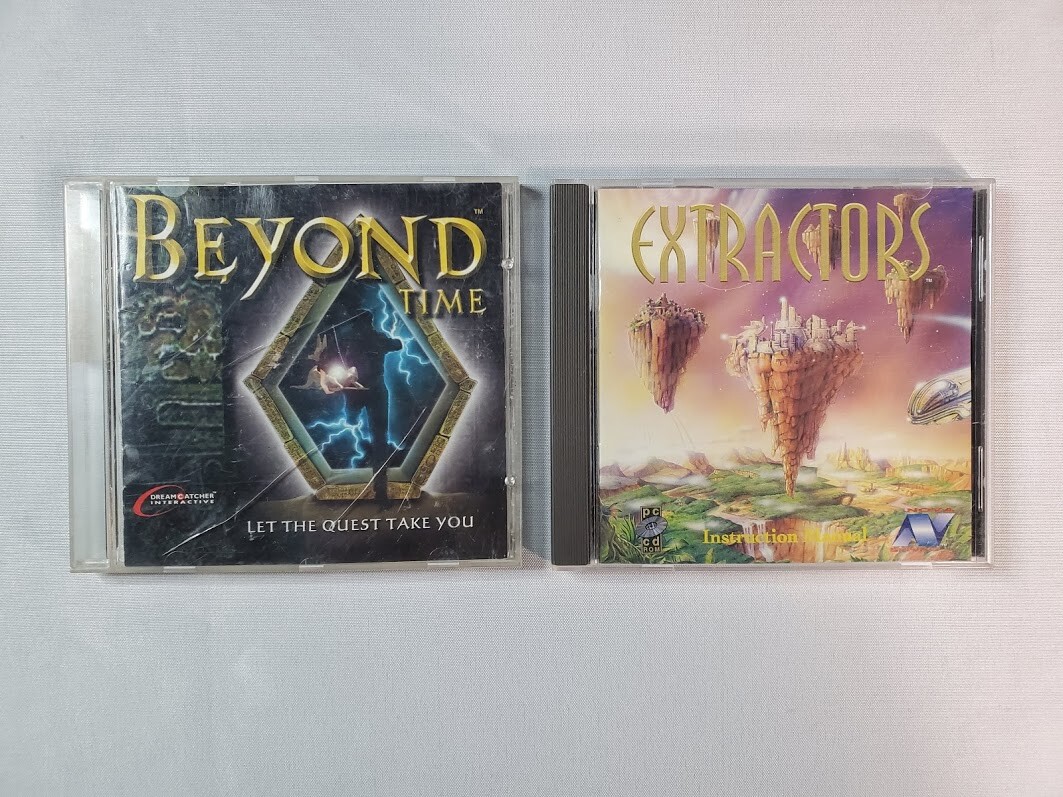 Lot of 2 Vintage PC CD-ROM Computers Games - Extractors & Beyond Time ...