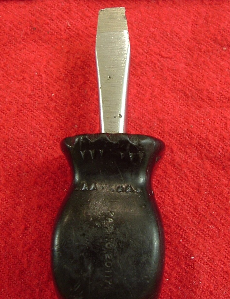 VINTAGE SNAP-ON TOOLS - PART# SSD 1 - 3" LONG FLAT TIP SCREWDRIVER ...
