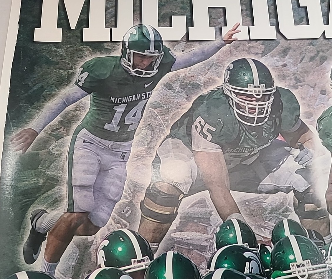 2009 Michigan State Spartans Football Schedule Poster MSU 24" x 18" Pre ...