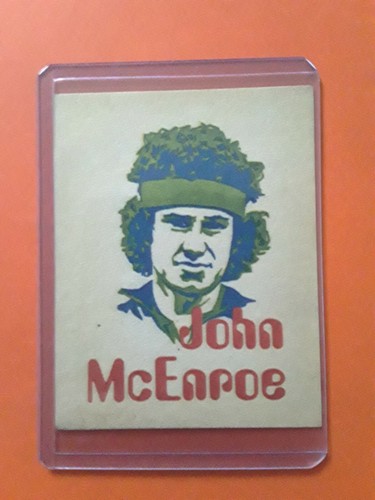 RARE ! Panini Super Stickers John McEnroe Rookie Card RC Tennis | eBay
