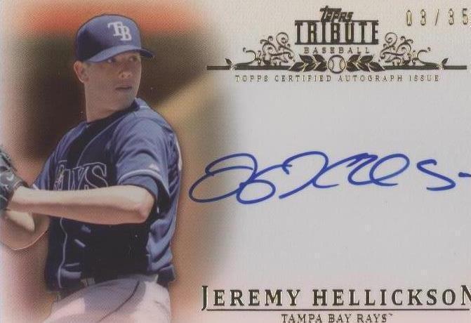 2013 Topps Tribute - Autograph Jeremy Hellickson #TA-JH Sepia /35 (AU ...