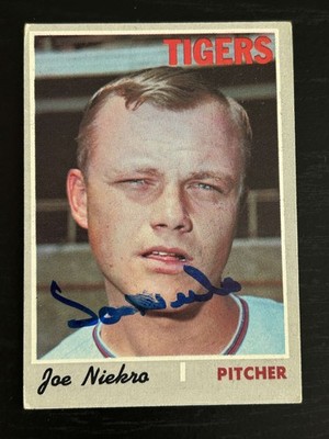 Joe Niekro Autograph Signed 1970 Topps Tigers Smudged | eBay