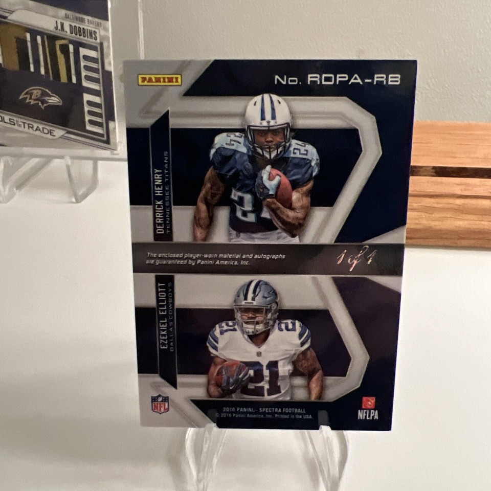 2016 Spectra Derrick Henry Ezekiel Elliott ROOKIE RPA 1/1 🔥🔥🔥 Future ...