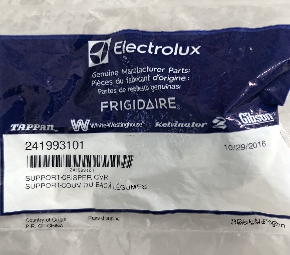 241993101 (AP4427109, PS2358880) Frigidaire Crisper Drawer Cover ...