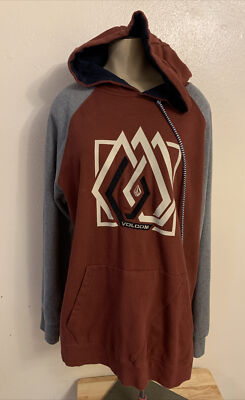 Vintage Volcom Pullover Graphic Hoodie Sweatshirt Mens Sz Large Skate ...