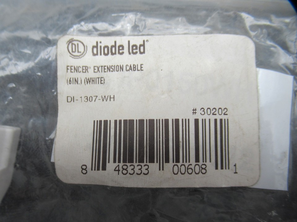**3 QTY** DIODE LED DI-1307-WH Extension Cable - White, 6 in. New | eBay
