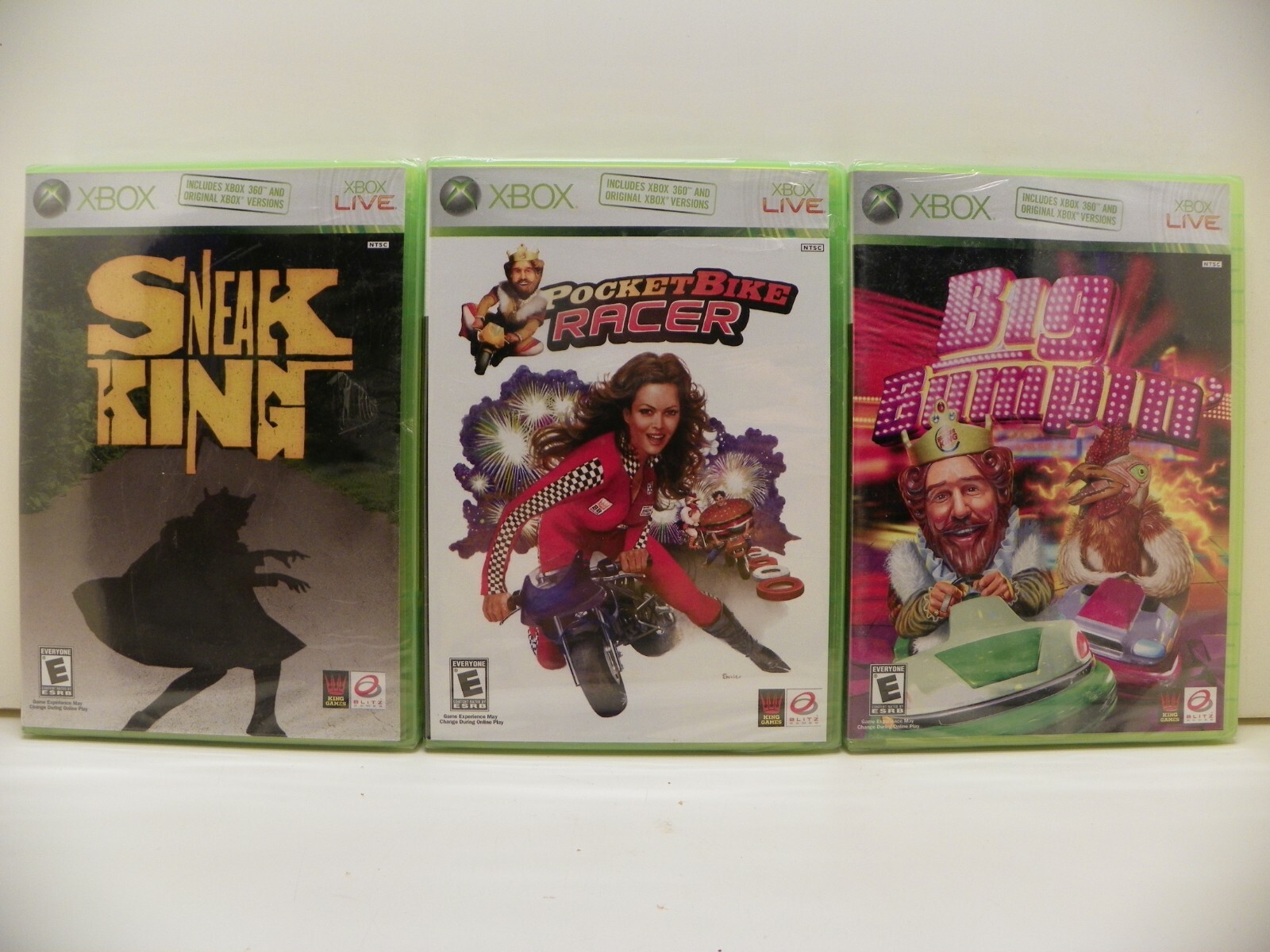 Burger King Video Game set of 3 for xbox 360 New factory sealed | eBay
