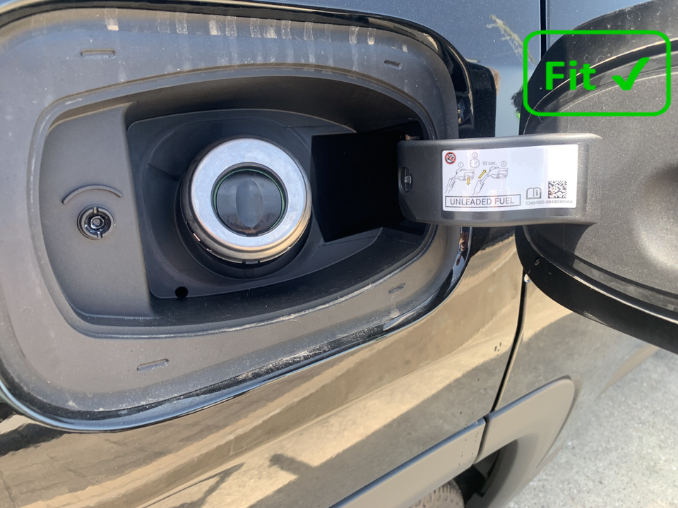 2.5in RED capless gas dust dirt & water cover compatible with Dodge ...