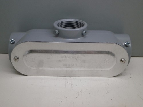 (2) Cooper T65MTC 2" Combo Type T Condulet Conduit Outlet Body w/Cover ...