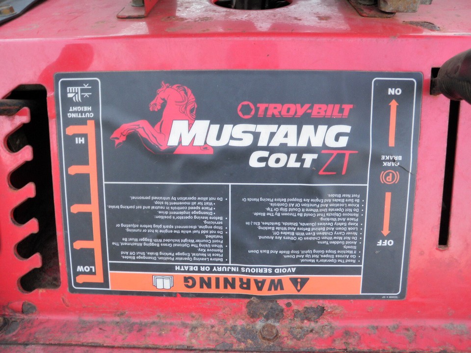 Troy-Bilt Mustang colt 42 Zero Turn | eBay