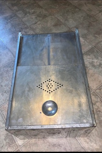 Vintage Hoosier Metal Cabinet Bread Box Drawer Insert with Sliding Lid ...