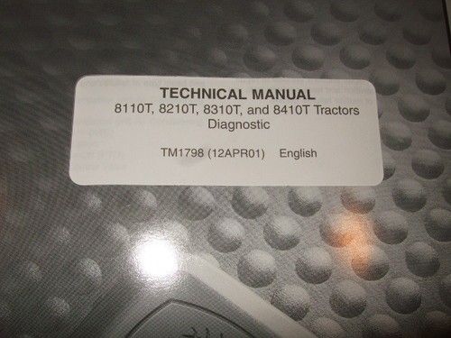 John Deere 8110T 8210T 8310T 8410T Tracteurs Diagnostic Technique ...
