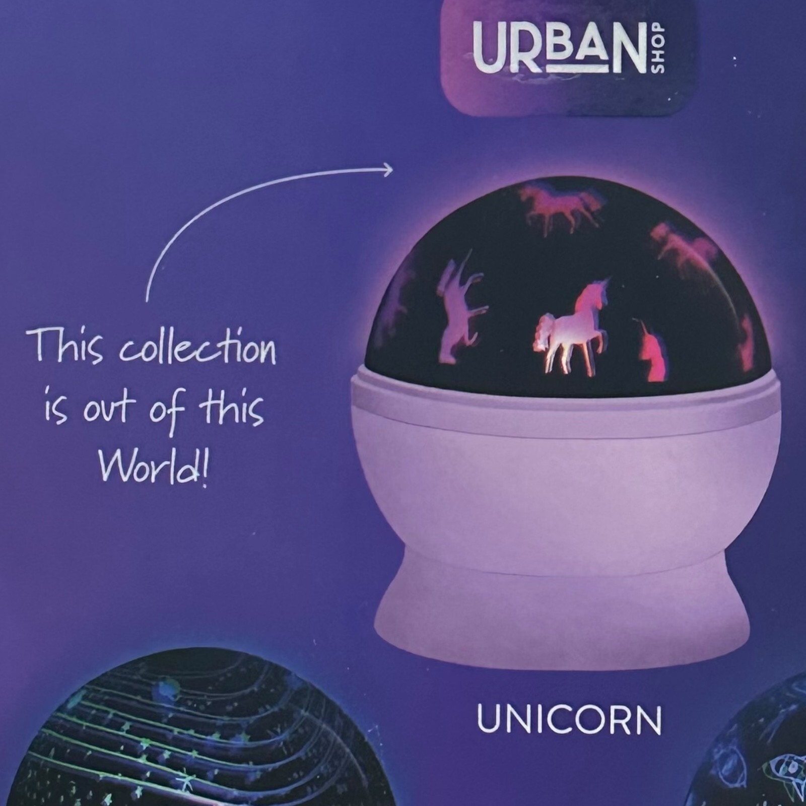 LED Projector Unicorn Ceiling Wall Night Light Dream Rotating ...