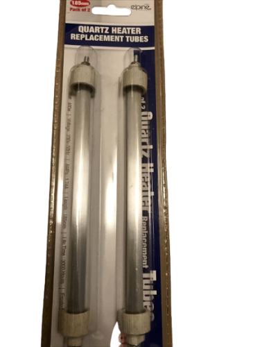 185mm Halogen Heater Replacement Tubes Fire Bar Element Bulb Frosted ...