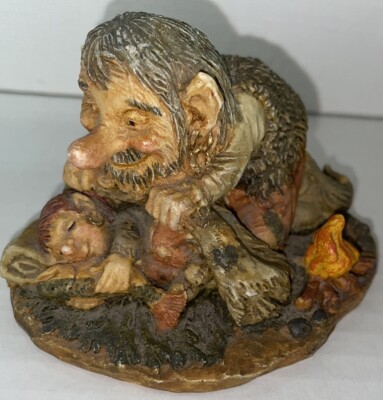 Original Troll Marka Gallery Way Nor A/S Resin Figure Child Campfire ...