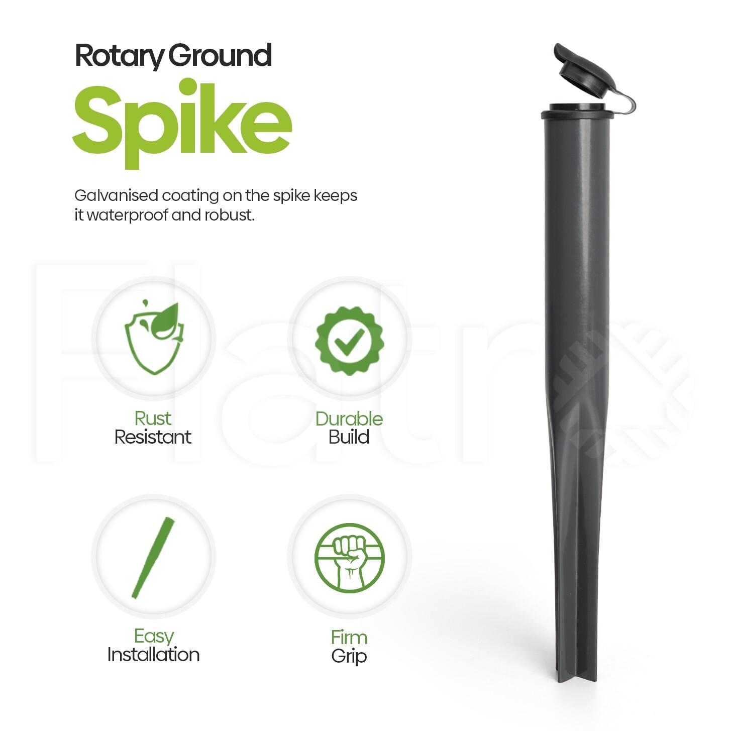 Rotary Washing Line Clothes Airer 32mm-40mm HeavyDuty Dryer Ground ...