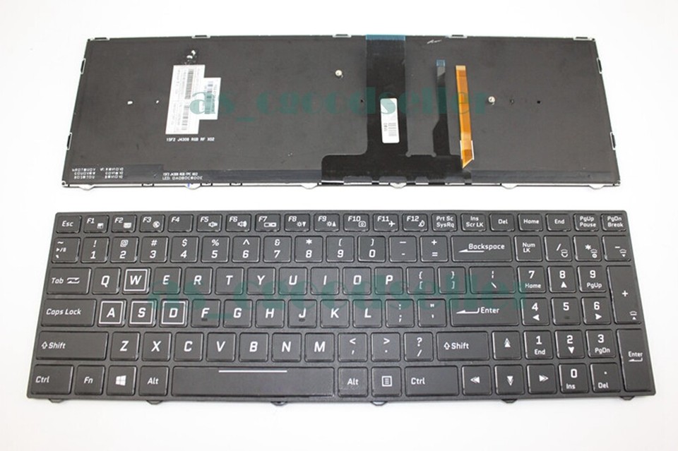 for Clevo N857HC N870HC N850HN N870HZ N850HK Keyboard US Color BACKLIT ...