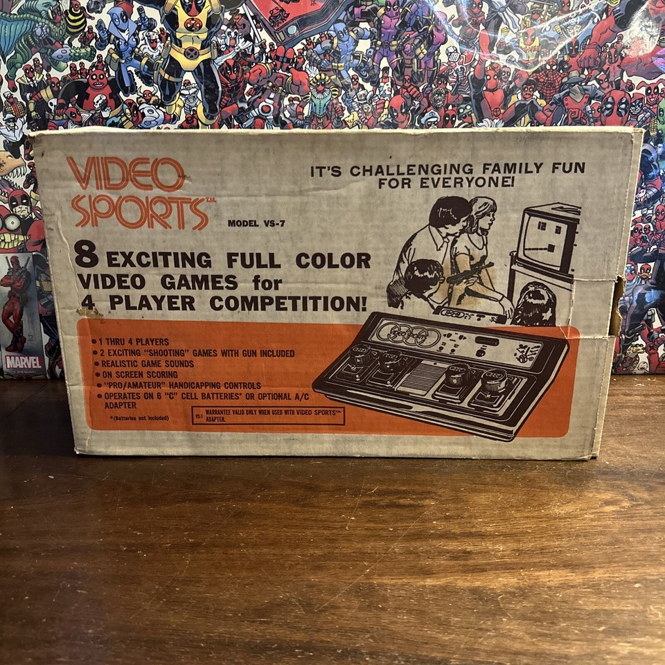 VTG 1977 Video Sports Model VS-7 Game Console Video Pong - Complete ...