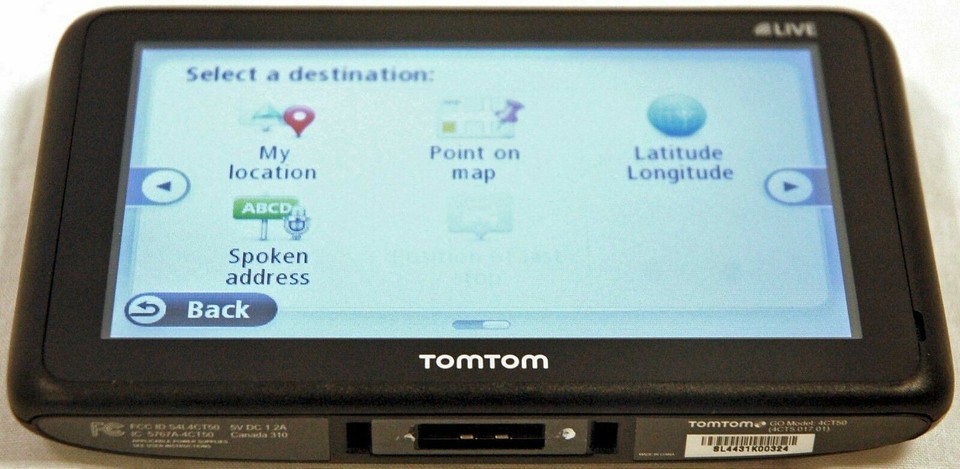 TomTom GO 2535M LIVE Set LIFETIME MAP CARD Updates 5" LCD US/Canada Car ...