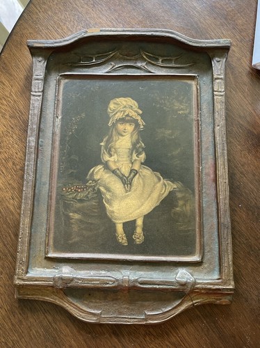 Antique John Everett Millais Cherry Ripe Girl Built In Framed Art Oldie ...
