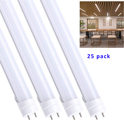 25pcs T8/T10/T12 White LED Tube Light 4FT Fluorescent Lamp Bulb ...