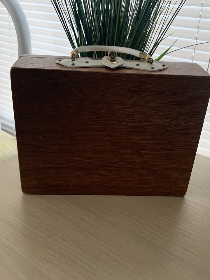 Vintage Wooden Box Beaded Purse | eBay