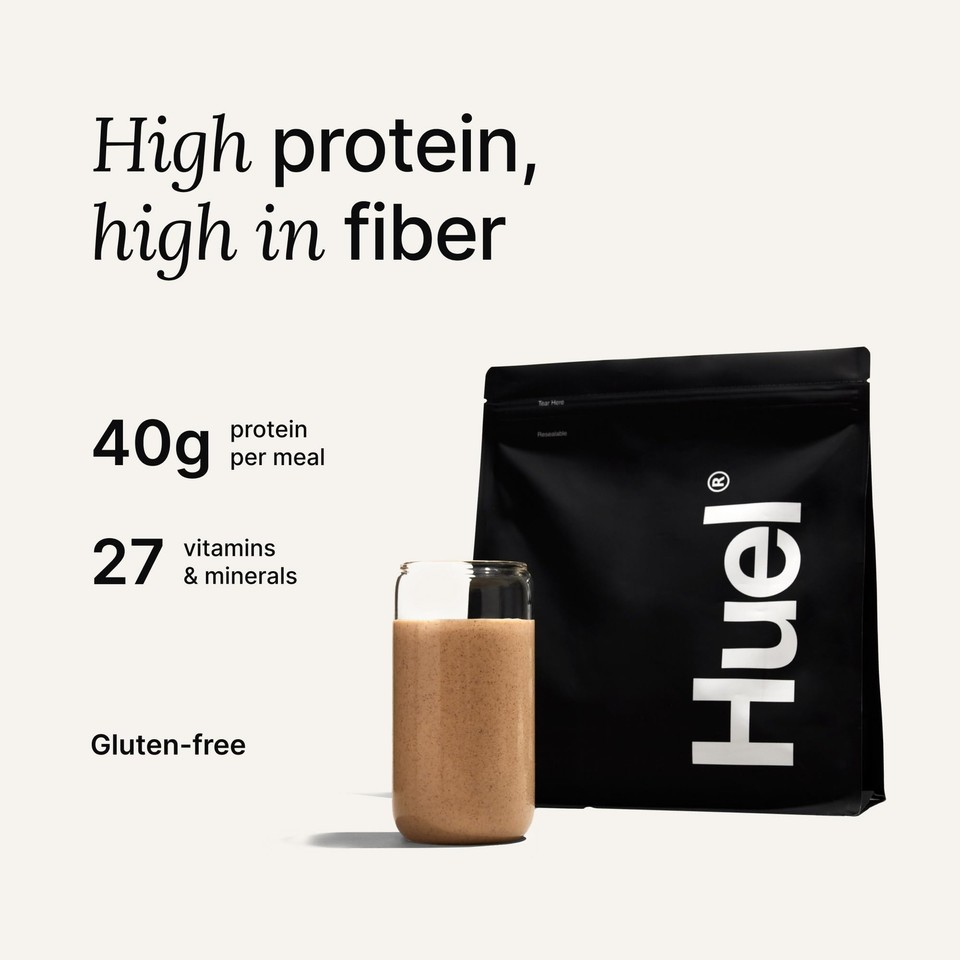 HUEL Black Edition Meal Replacement Beverage 40g Protein Vegan 53.92 Ounce | eBay