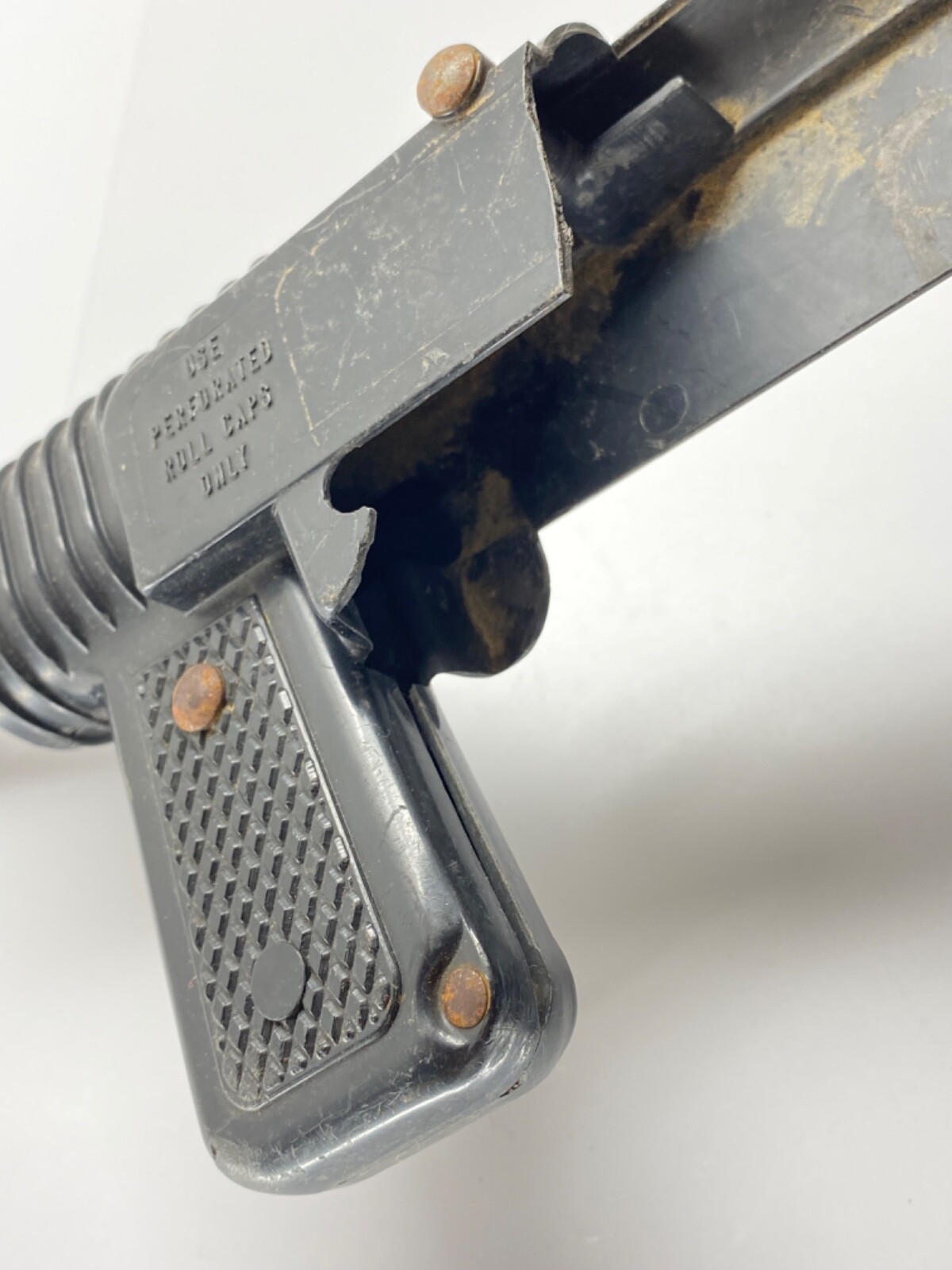 Vintage 1950s Mattel Burp Gun Metal Oil Automatic Cap Toy PARTS REPAIR ...