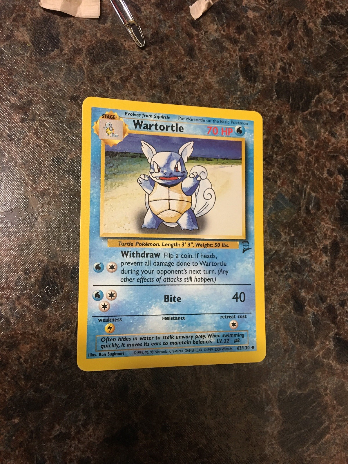 Wartortle Pokemon Card | eBay