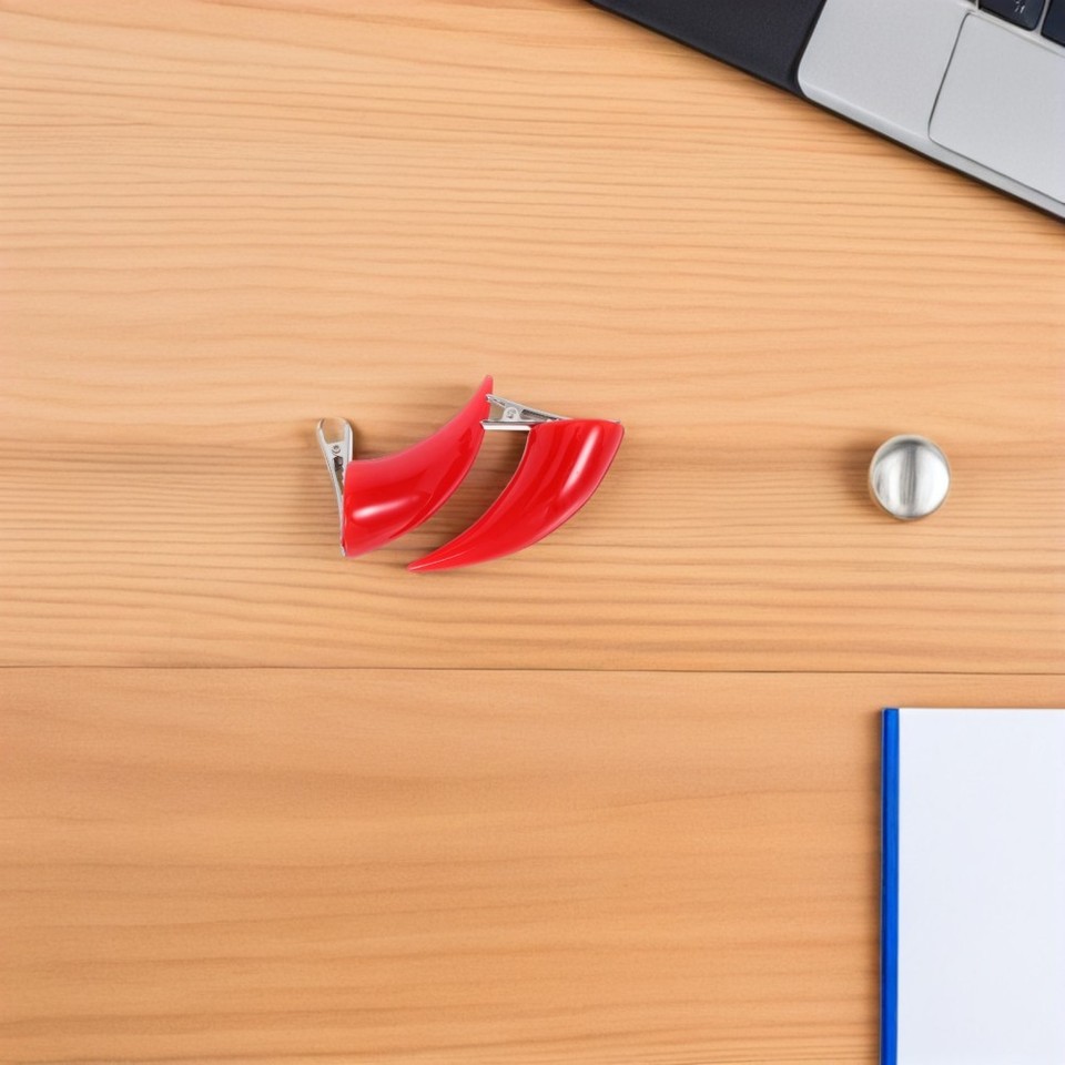 Pair Red Resin Devil Horns Halloween Hair Clips For Women Girls Cosplay ...