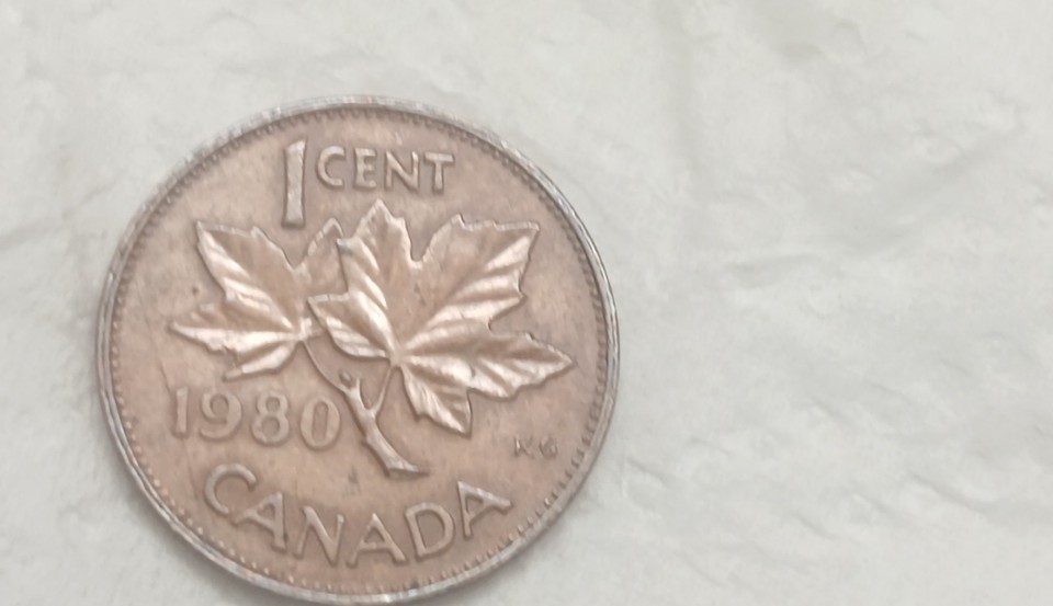 1980 Canada One Cent Coin – Queen Elizabeth II – Circulated – Copper ...